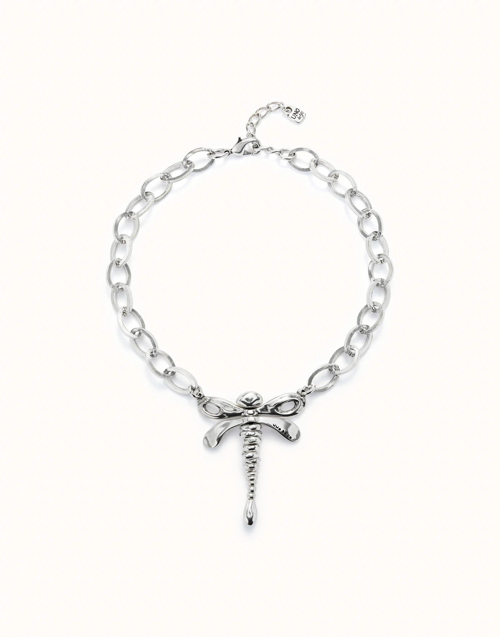 Short Link Chain Necklace With Dragonfly – Dalmazio Design