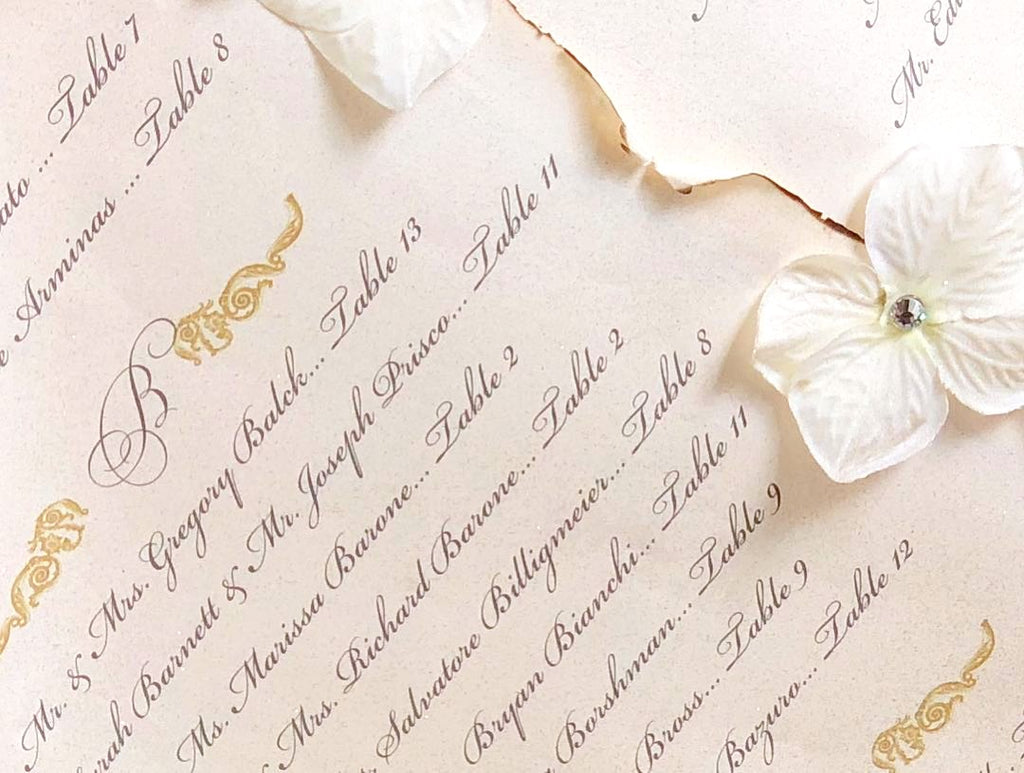 Dalmazio Design Storybook Seating Chart Large Flower